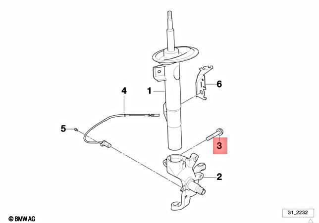 Genuine BMW M3 Z4 Coupe Roadster E38 E46 E85 Hex Bolt With Washer ...