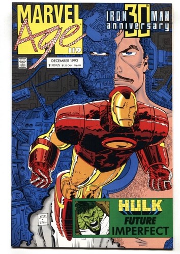 Marvel Age #119 December 1992 Iron Man 30th Anniversary Comic Book Hulk ...