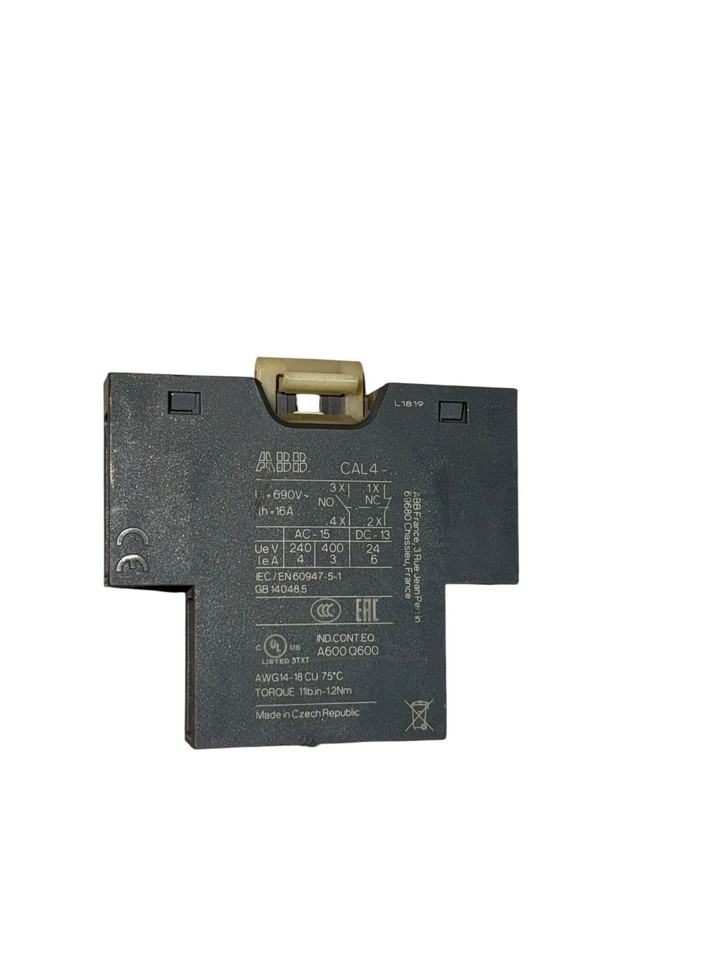 ABB CAL4-11 Auxiliary Contact Block | eBay