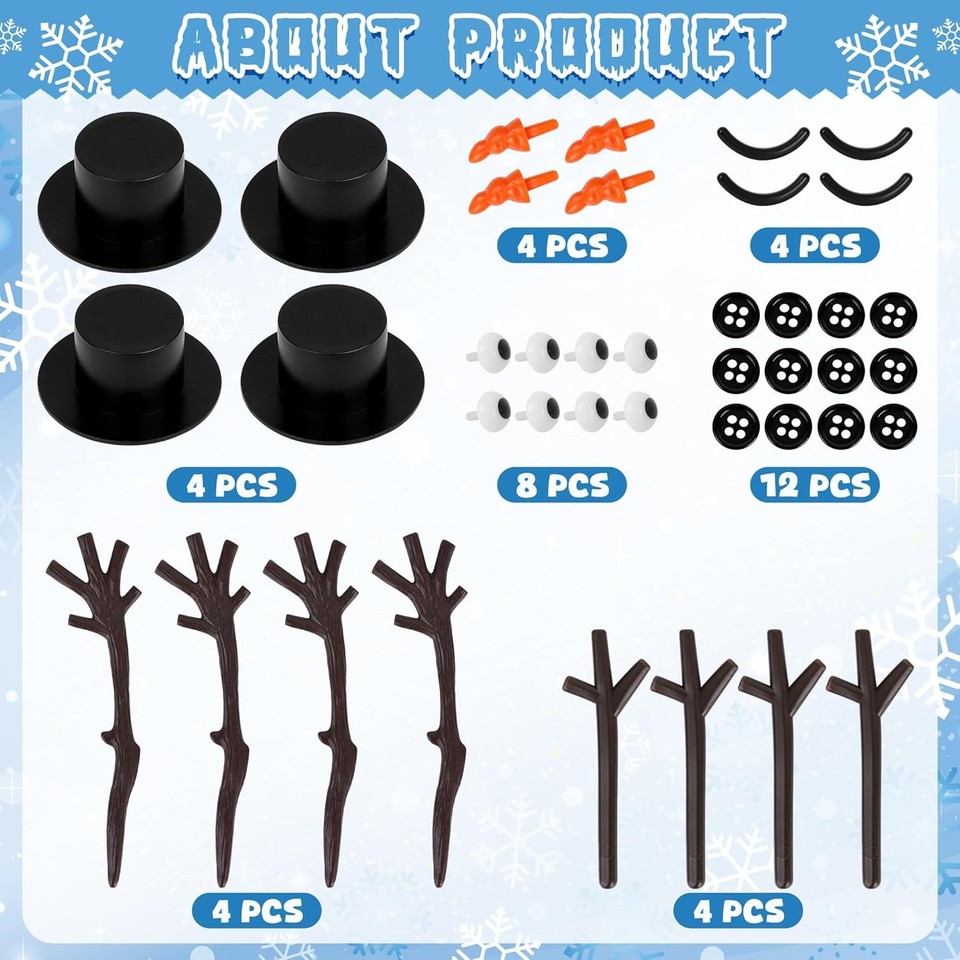 4 Pack Christmas Crafts, Air Dry Clay Snowman Craft, Do You Want to ...