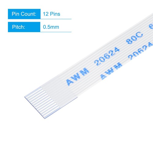 FFC FPC Flat Flexible Cable 12 Pin 0.5mm 200mm (A Type) for LCD Laptop ...
