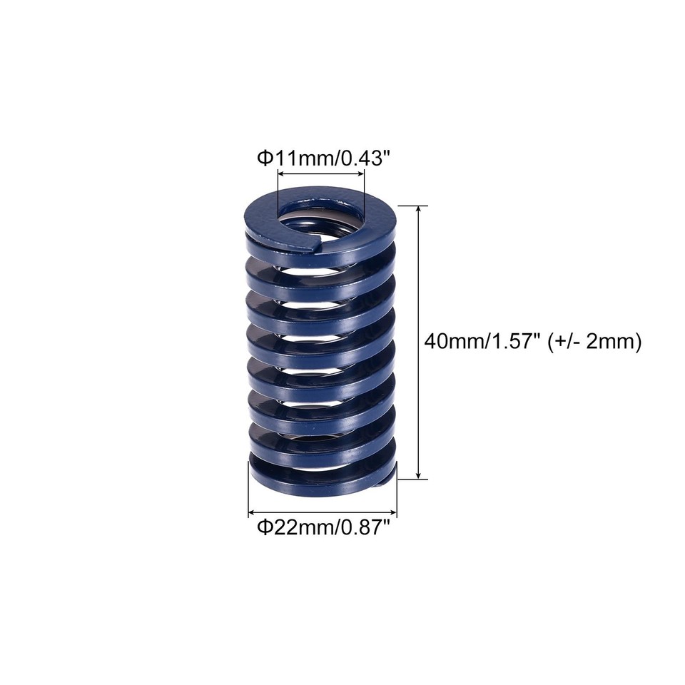 Die Spring, 2pcs 22mm OD 40mm Long Stamping Light Load Compression ...