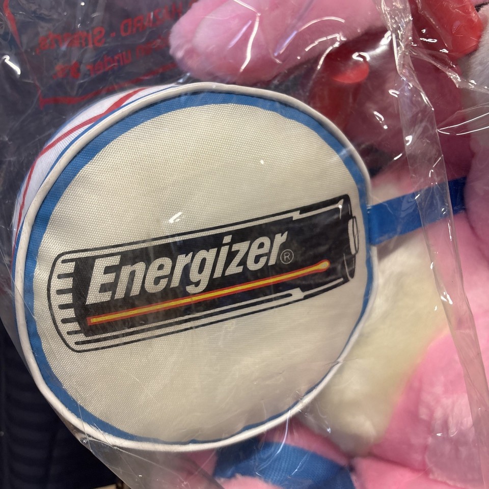 Vintage Large Plush Energizer Bunny Rabbit 22" Tall NOS 90's Pink Toy w ...