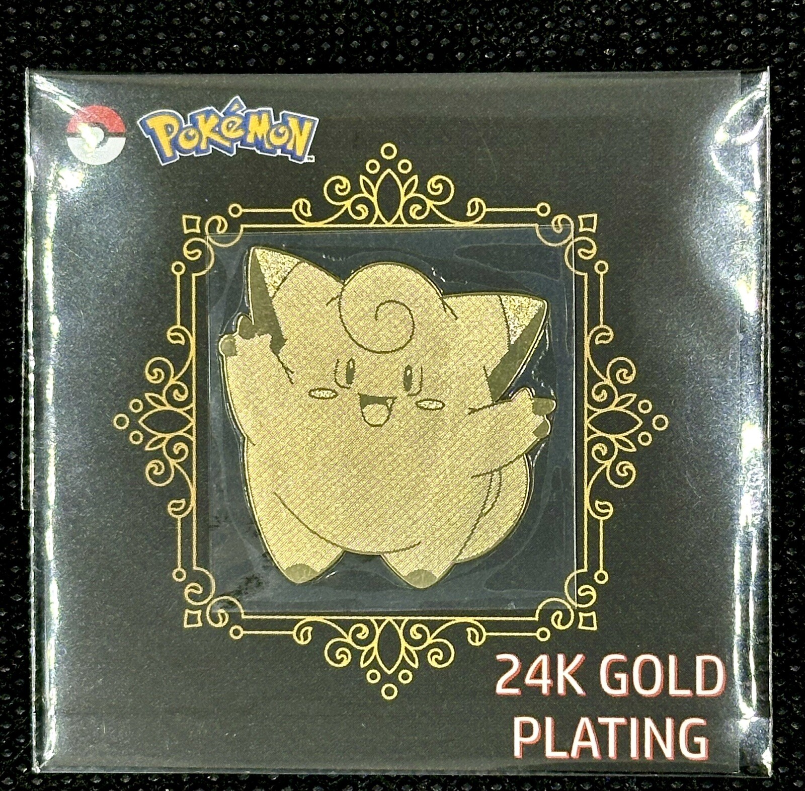 Clefairy 24k Gold Plated Sticker Korean Striking Candy Pokemon Pack ...