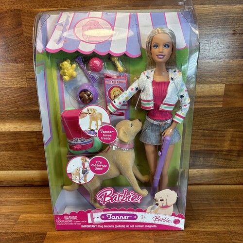 Barbie & Tanner Pooping Dog Doll Playset N0581 Pet Training Mattel 2008 ...