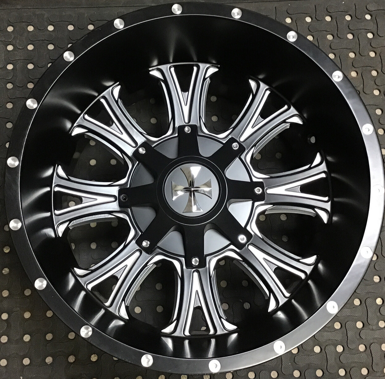 Cali+Off-road+Americana+12x20+Satin+Black+-+Milled+Spokes+Rim for sale ...