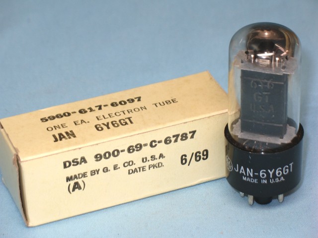 1 Pc. NOS GE Jan 6Y6GT Vacuum Tube for sale online | eBay