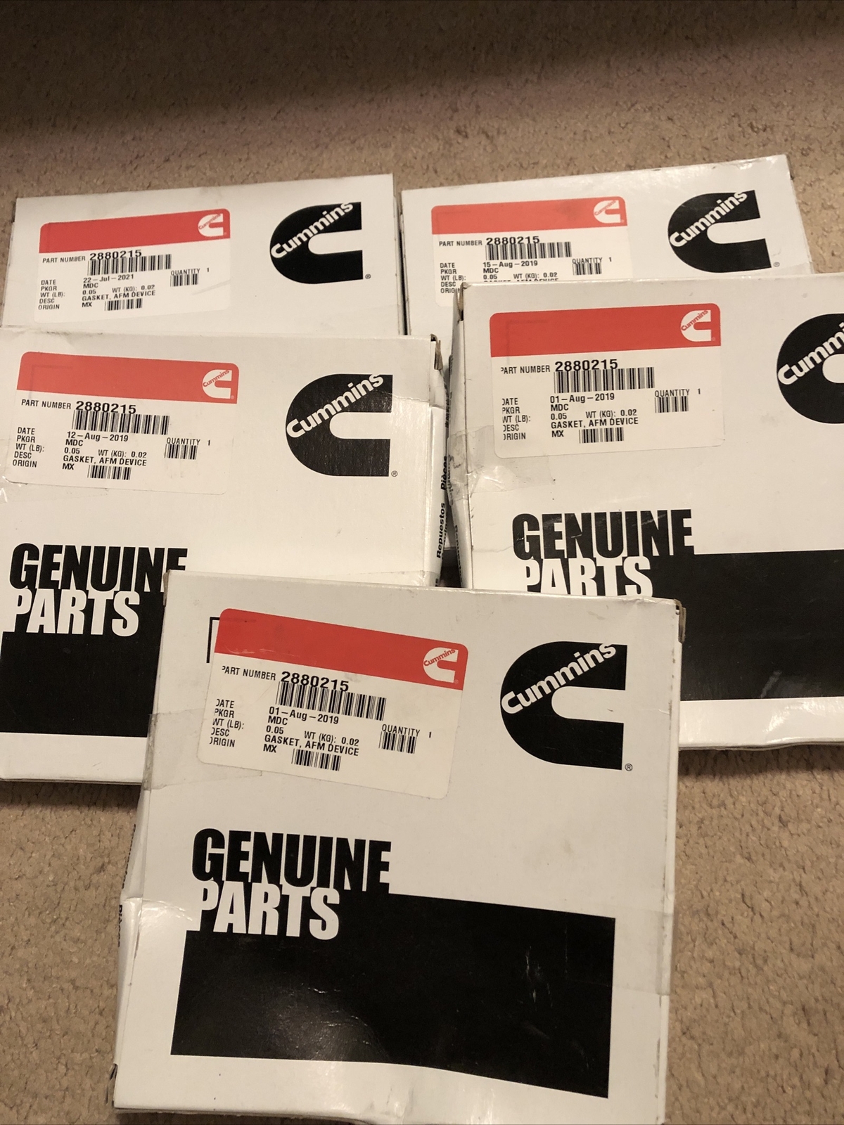 Genuine Cummins 2880213 *CLAMP,V BAND And Gaskets | eBay