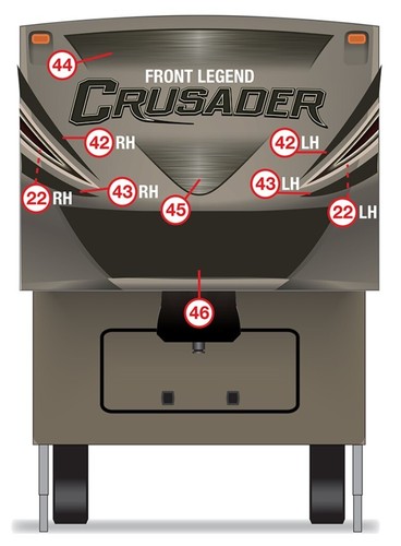 2016 Prime Time Crusader 5th Wheel - Front Cap RV Decals | eBay