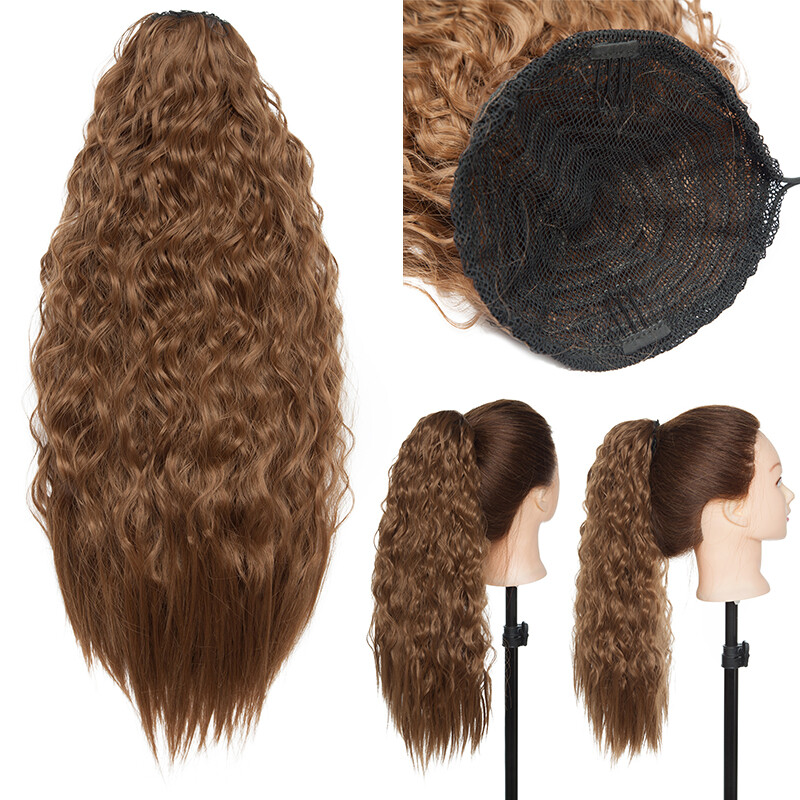 140G Thick Afro Kinky Curly Ponytail Puff Drawstring Clip in Hair ...