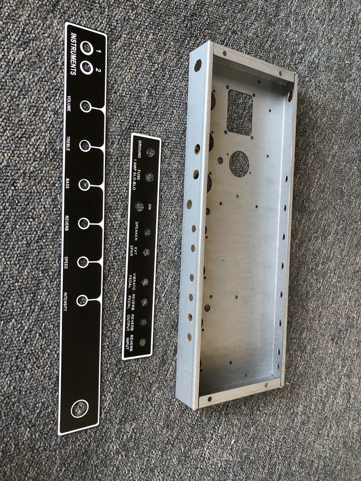 Princeton Blackface Reverb type chassis 18 gauge steel W finished face ...