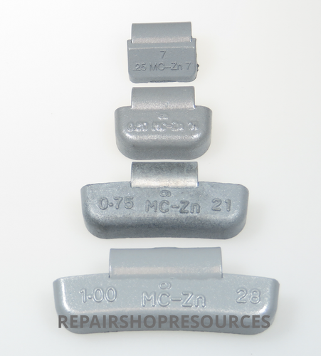 (175 PC) USA MAG ALLOY WHEEL WEIGHT ASSORTMENT, MC CLIP ON STYLE, 0 ...