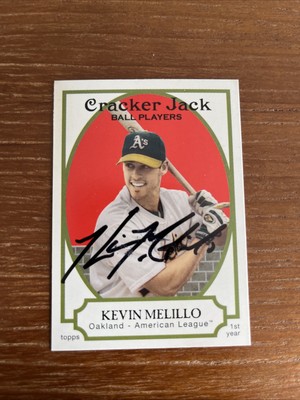 2005 Topps Cracker Jack #217 Kevin Melillo RC Autograph A’s…$1.25 Ship ...