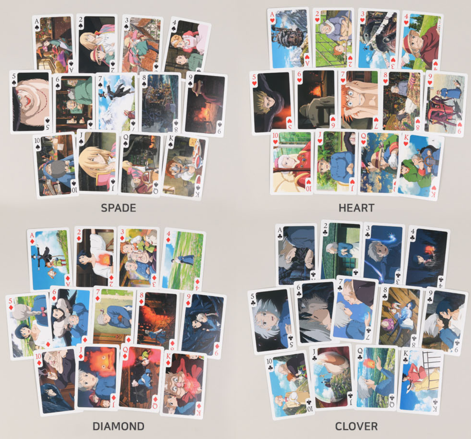 [Ensky]Howl's moving castle Japan Playing Cards Deck Poker 56cards ...