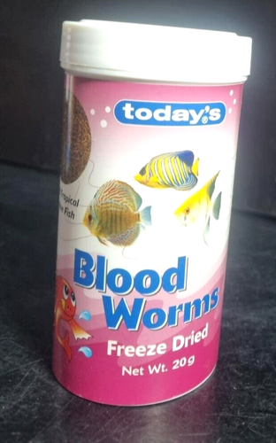 Todays Bloodworms 20g Freeze Dried Blood Worms - Bettas Tropical Fish ...