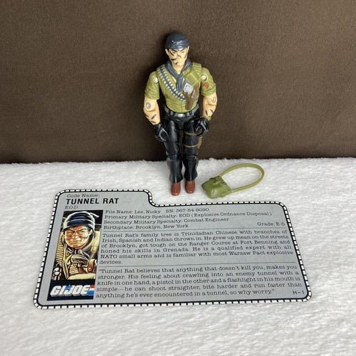 Vtg 1987 GI Joe ARAH Tunnel Rat Action Figure w/ TNT Bag Accessory ...