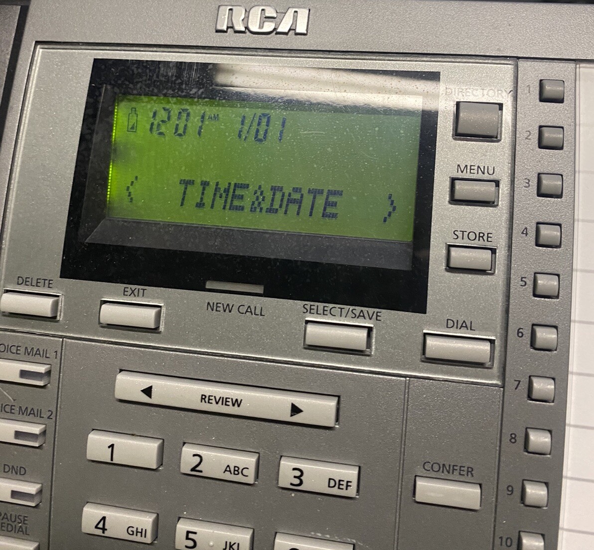 LOT OF 2 RCA EXECUTIVE SERIES Desk Phone 2 Line Model 25202RE3-B | eBay