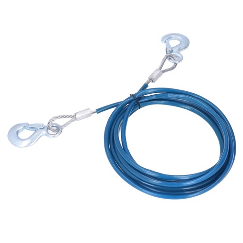 4mx10mm Car Tow Cable Heavy Duty Towing Strap Rope 11023lb Breaking ...