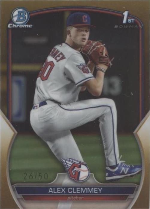 2023 Bowman Draft - Chrome Alex Clemmey #BDC-79 Gold Refractor /50 (RC ...
