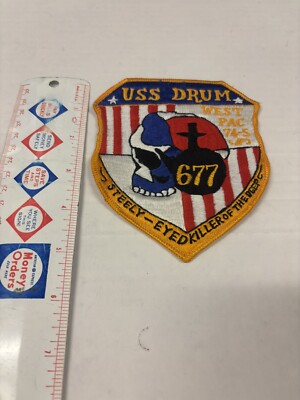 Vietnam Era USS Drum SSN-677 Submarine Patch | eBay