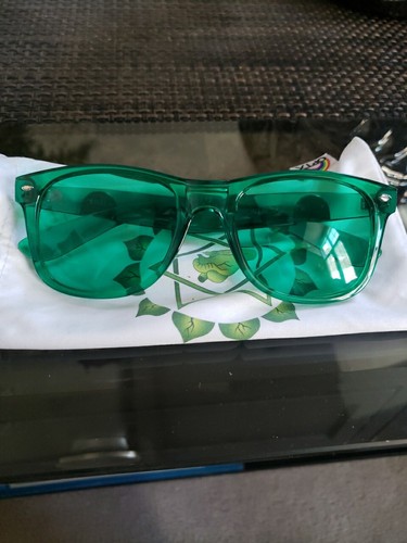 Rainbow OPTX Translucent Green Sunglasses | eBay