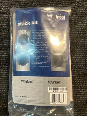 Whirlpool GENUINE Stack Kit W10869845 for Use w/Only Front-Load Washer ...