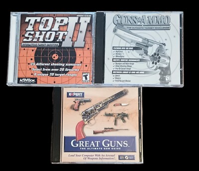Guns & Ammo -Top Shot PC Game Target Practice CD ROM Vintage FPS ...