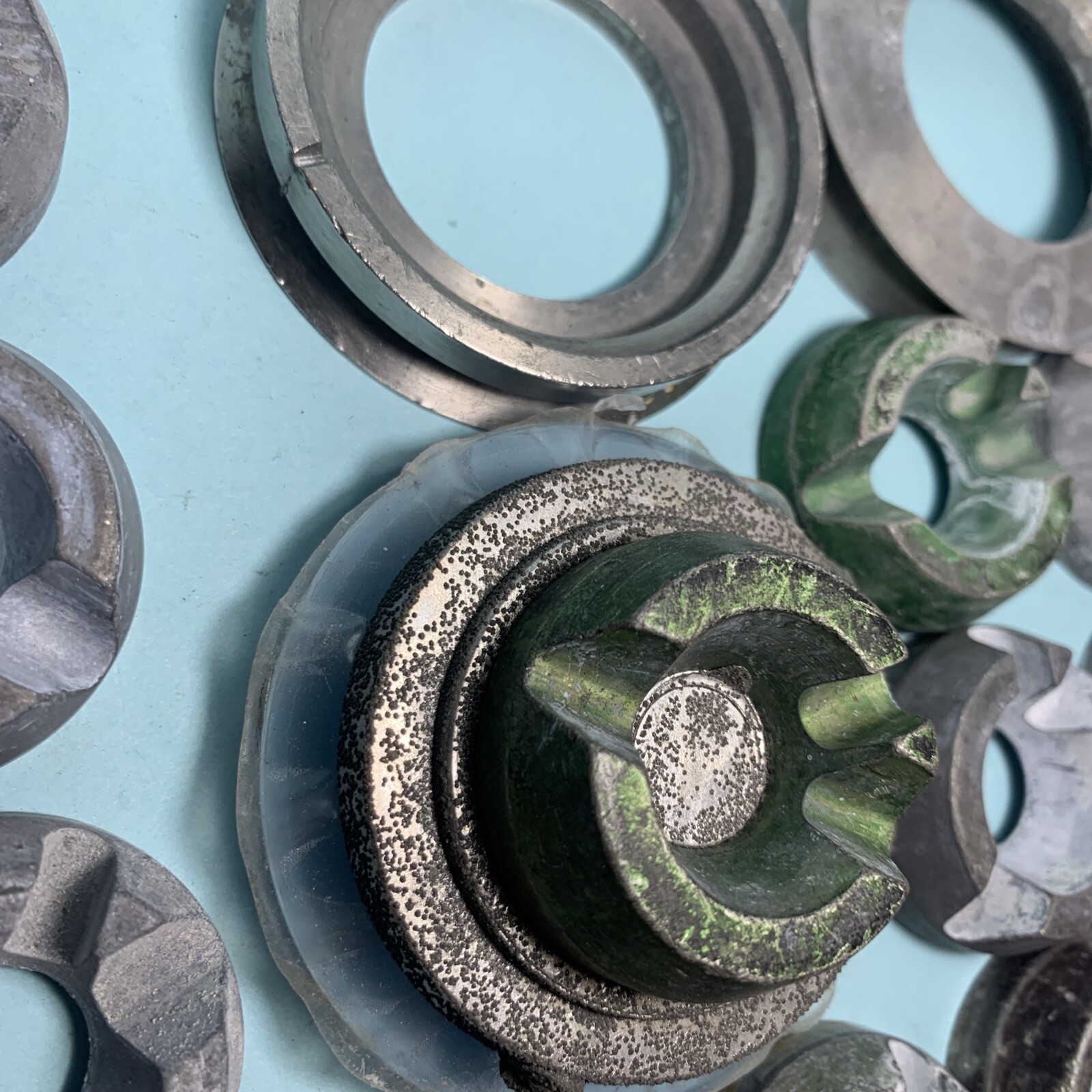 Lot of 55 Pieces) Optical Lens Blocking Chucks, Rings, Parts for ...