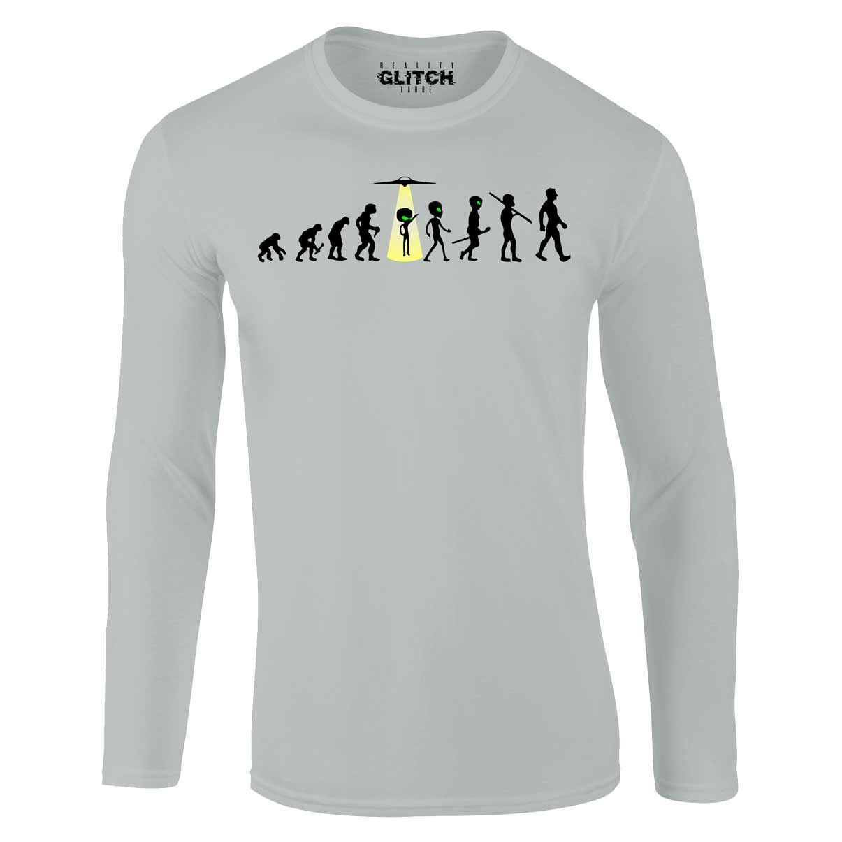 Evolution - Alien Abduction Men's Long Sleeve T-Shirt Roswell ET Area ...