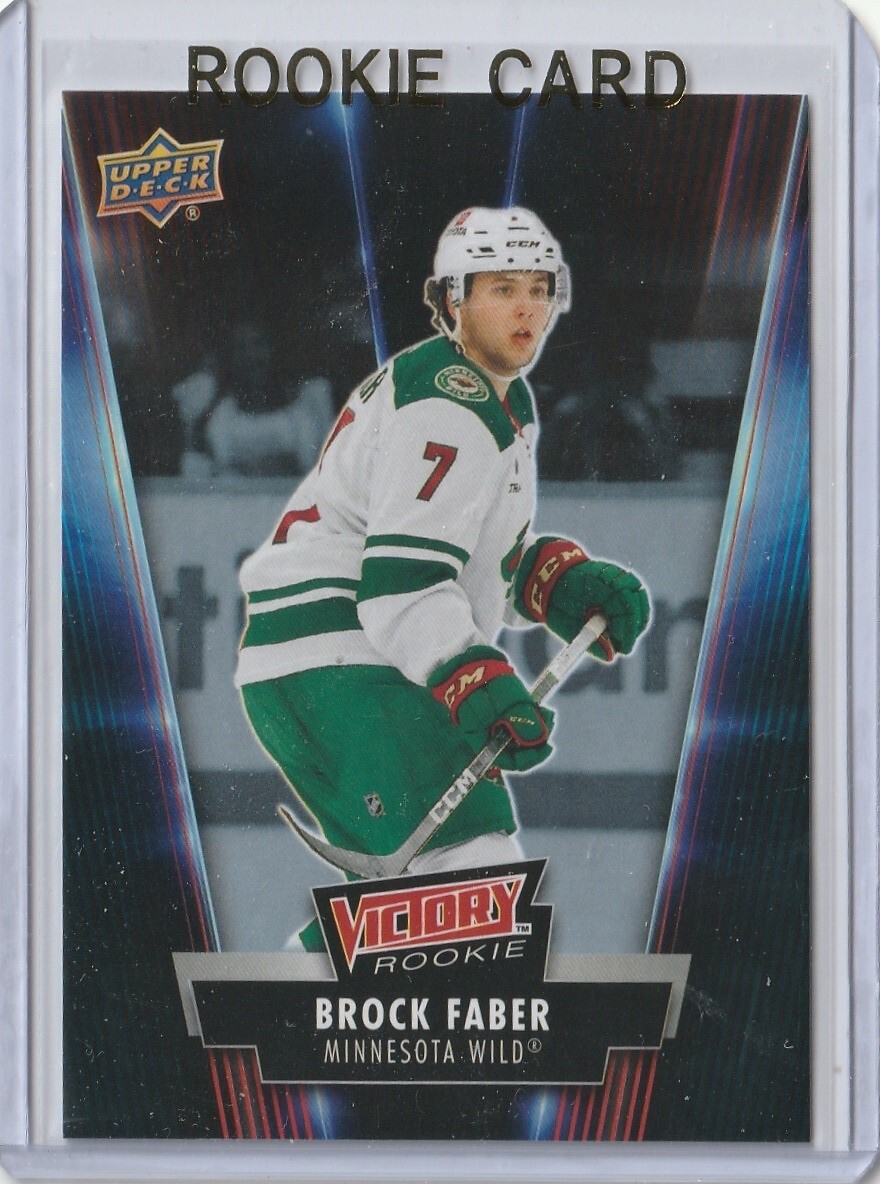 2023-24 UD Upper Deck Victory Black Brock Faber Rookie Card RC NHCD # ...