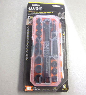 Klein Tools 65400 KNECT 15-Pc. Pass Through SAE Impact Socket Set- FREE ...