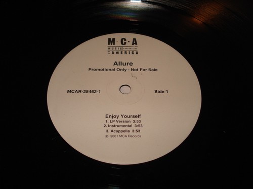ALLURE "Enjoy Yourself" 12'' EP CLEAN RARE! WHITELABEL PROMO! | eBay