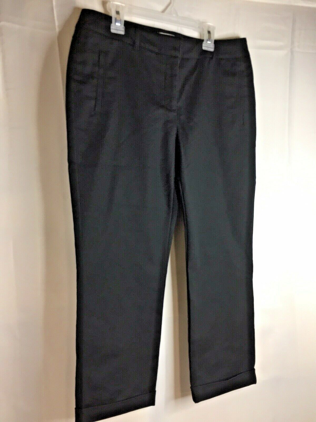 CHICO’s “So Slimming” Size 0 Women’s Black Capri Pants w/Cuffed Hem ...