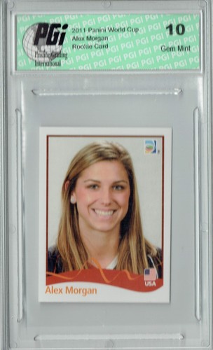 Alex Morgan 2011 Panini Rewe #NNO World Cup Germany Rookie Card PGI 10 ...