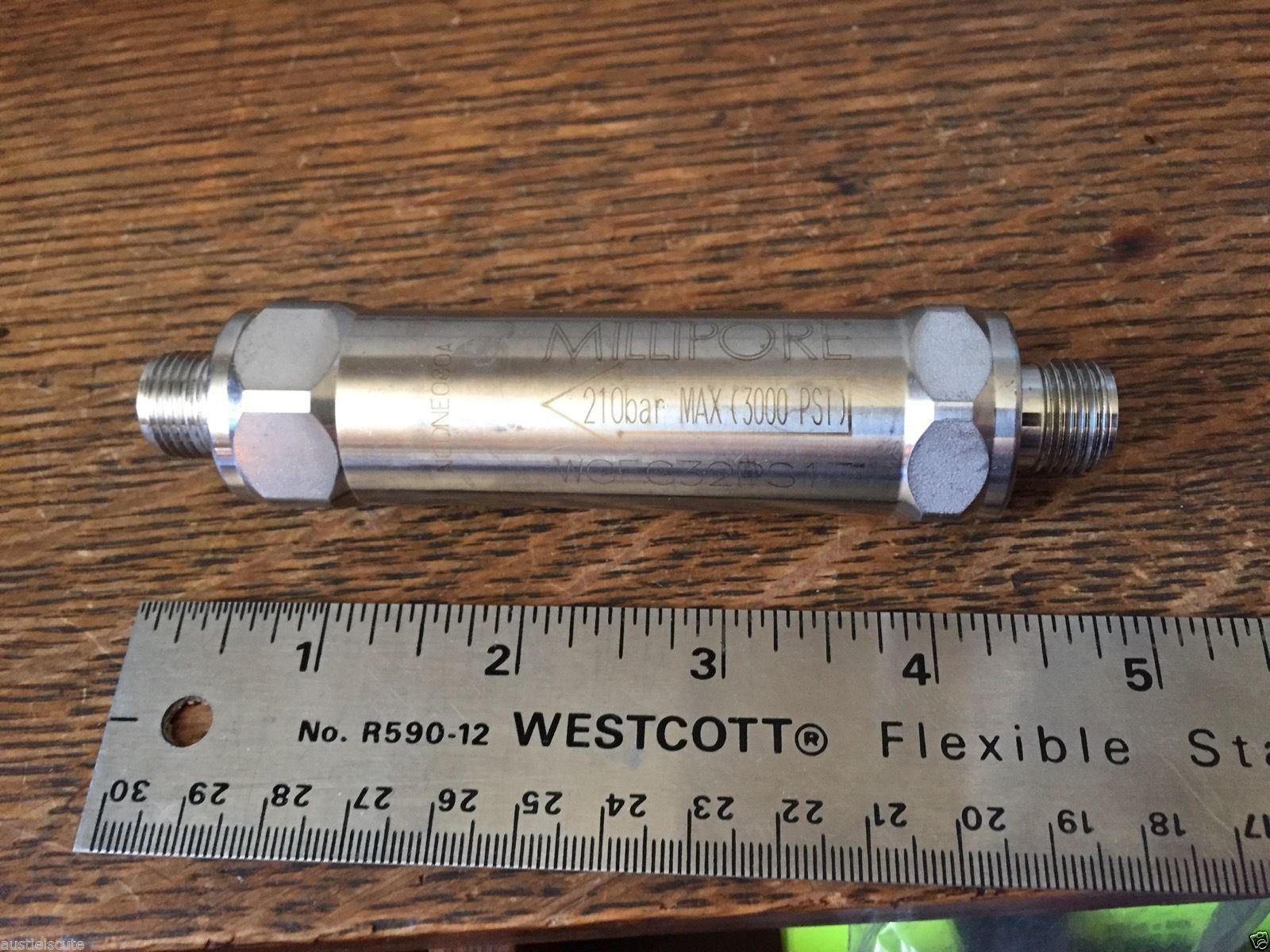 Millipore High Purity In-Line Gas Filter WGFG32PS1 3000PSI Metal Gasket ...