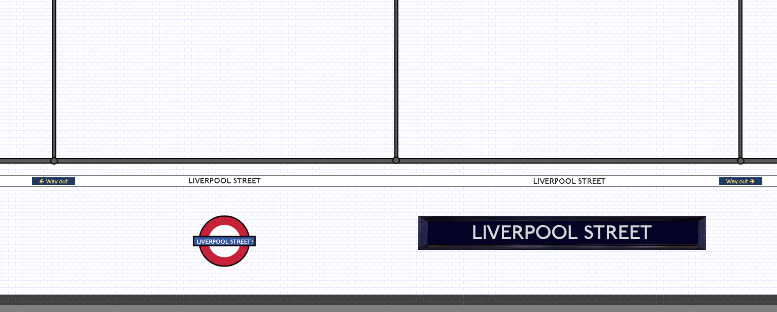 OO Gauge London Underground Station Tube Platform Tile Brick Model ...