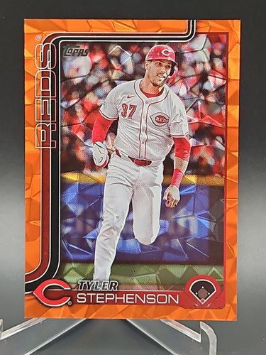 2025 Topps Series One Tyler Stephenson Orange Diamante Foil /25 #31 Reds | eBay