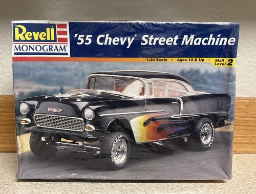 Revell Monogram '55 Chevy Street Machine 1/24 Scale Model Kit Car 1998 ...