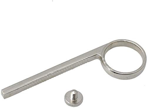 Jiayouy 3 Set B Flat Trumpet Valve Slide Finger Ring with Holder Screw ...