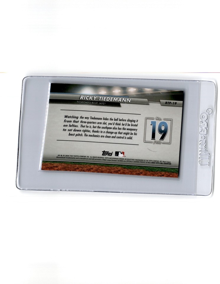 2024 Bowman #BTP-19 Ricky Tiedemann Bowman Scouts' Top 100 | eBay