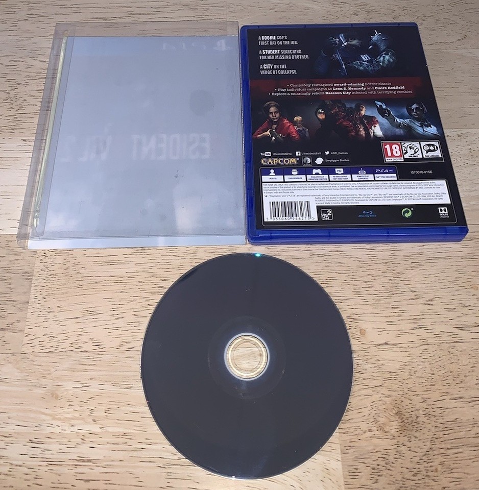 Resident Evil 2 Remake With Lenticular Sleeve Boxed Sony PlayStation 4 ...
