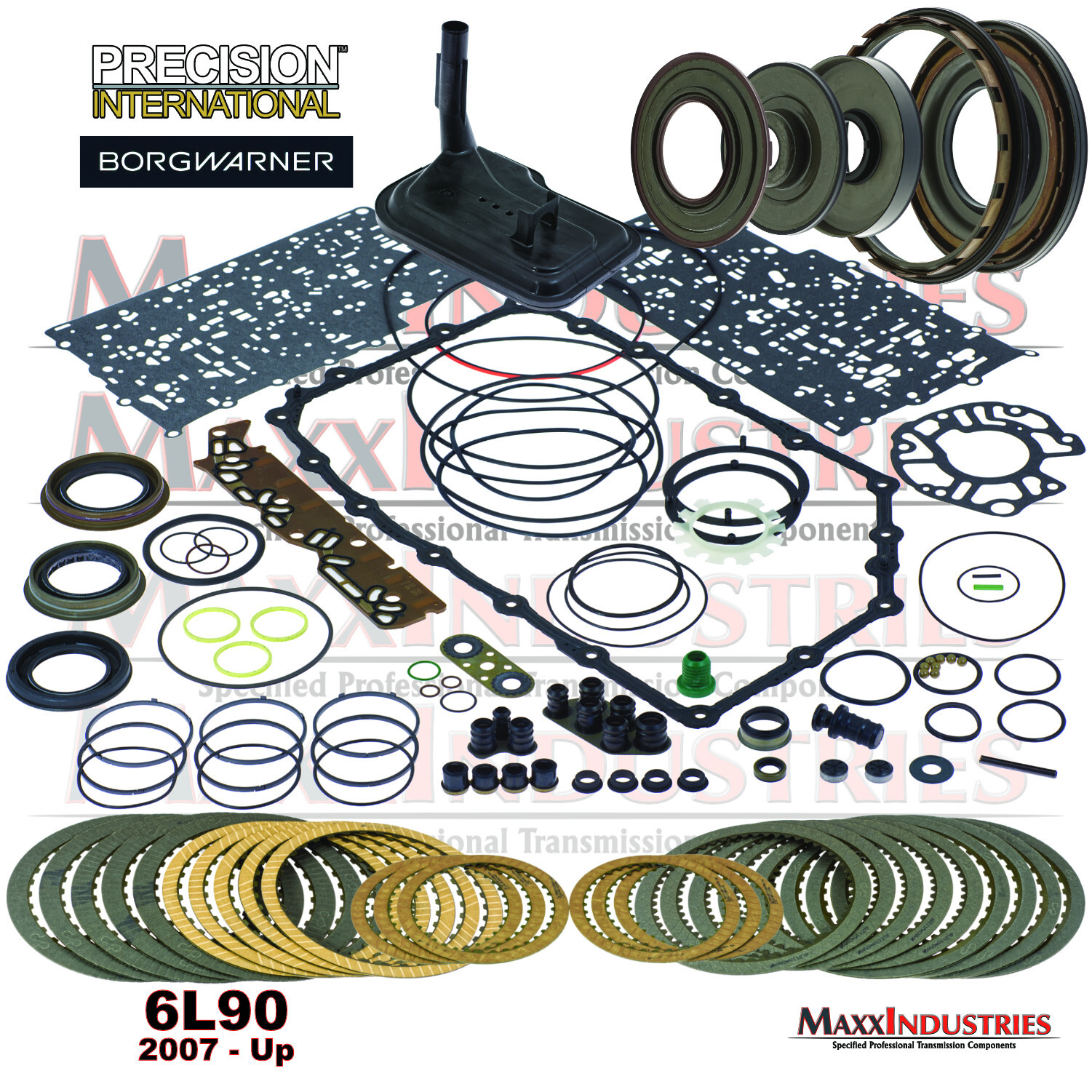 6L90 Transmissi on Rebuild kit with Clutches Pistons Gaskets Seals O ...