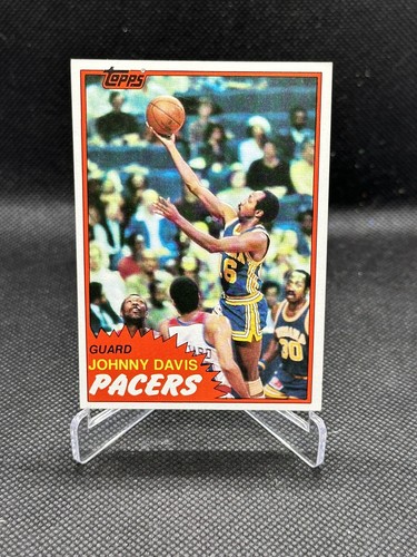 1981-82 Topps Johnny Davis Basketball Card #16 Indiana Pacers EX-EXMT ...