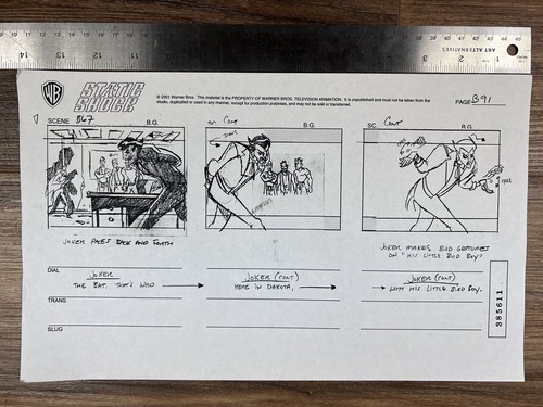 Static Shock 2001 Production Storyboard Studio Copy Warner Brothers ...
