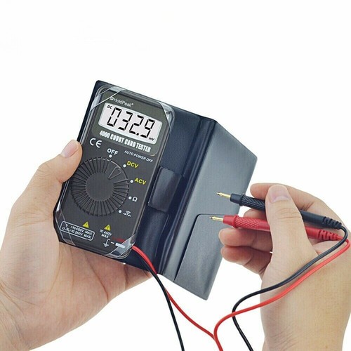 Mini Pocket Meter Digital Multimeter Auto Range DC AC Volt Ohm Portable ...