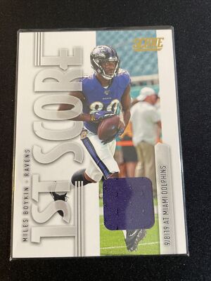 2020 Panini Score Miles Boykin 1st Score Patch #FS-MB | eBay