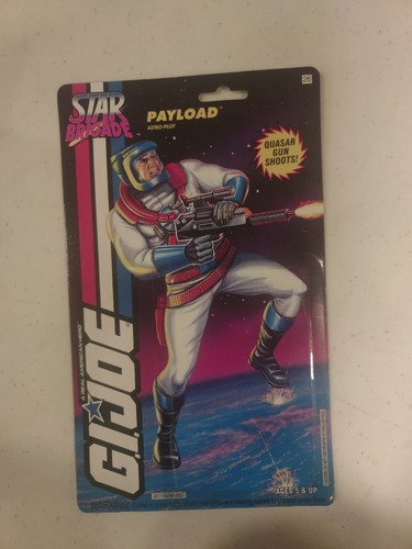 Hasbro G.I. Joe Star Brigade Payload Astro-Pilot Uncut File Card 7 Back ...