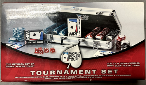 BRAND NEW Official WPT World Poker Tour Tournament Set WSOP 300 Chips ...