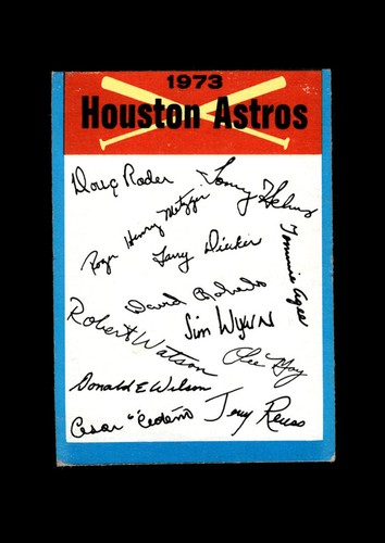 1973 Topps Team Checklist Set-Break Houston Astros VG-VGEX *GMCARDS* | eBay