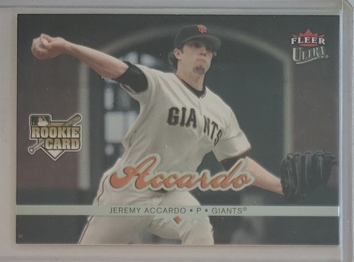 2006 Fleer Ultra Rookie #195 Jeremy Accardo San Francisco Giants ...